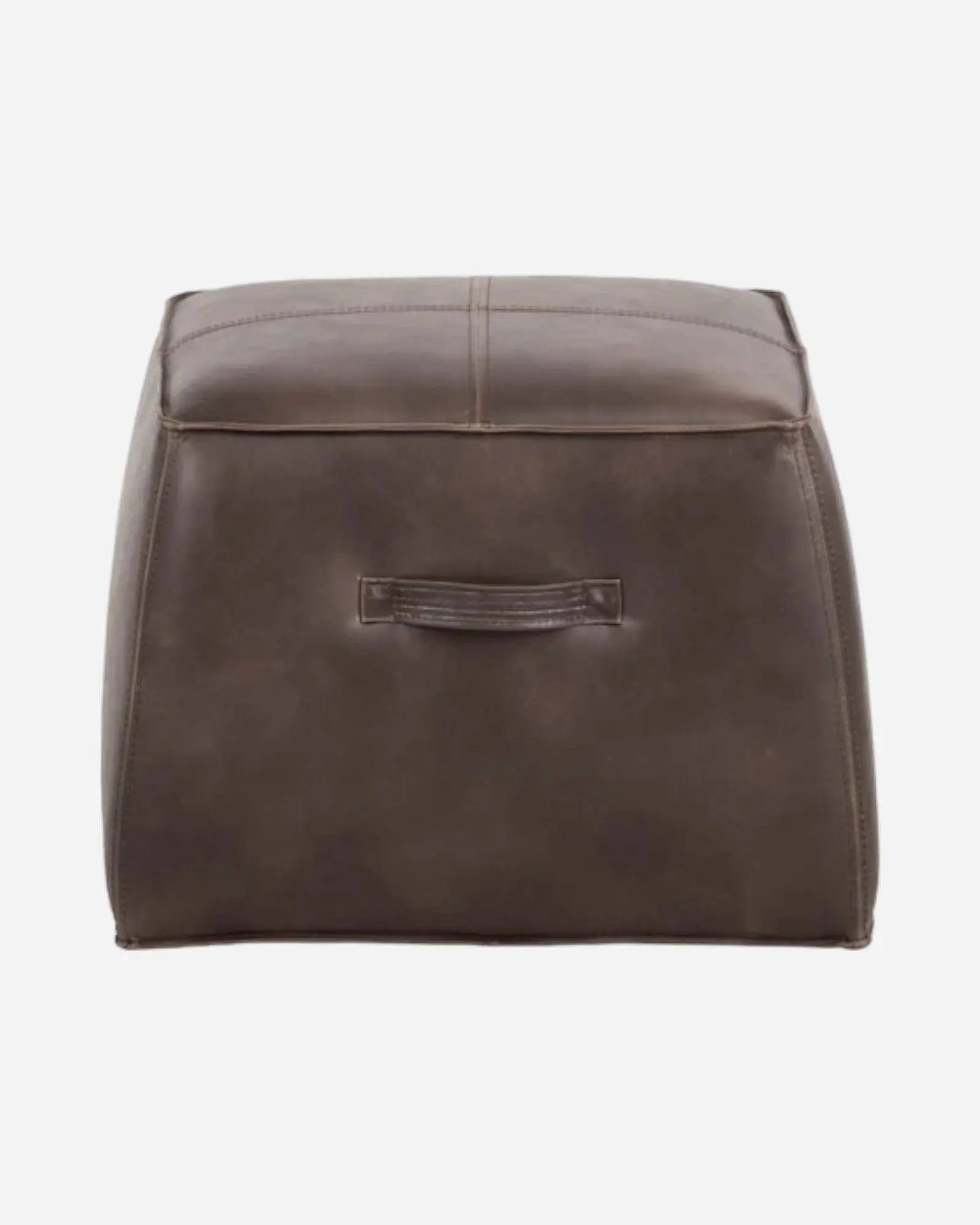 DALLAS Faux Leather Ottoman | Maison Olive