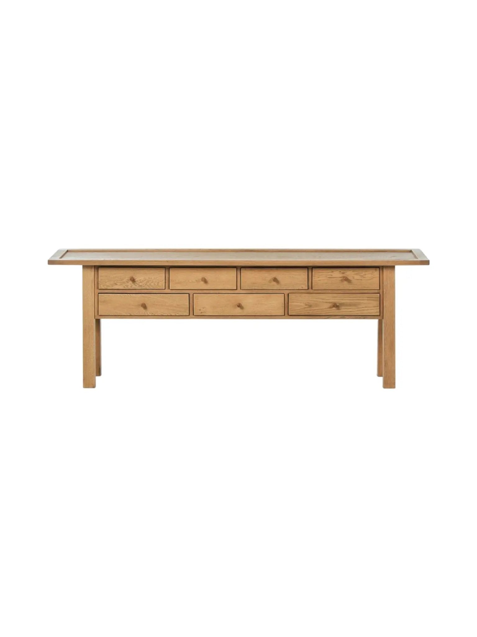MILLBROOK Console en chêne clair naturel | Élégance et fonctionnalité ...